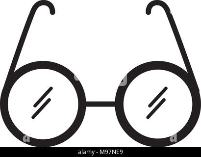 Vector transparent plastic laboratory glasses with blue earpieces ...