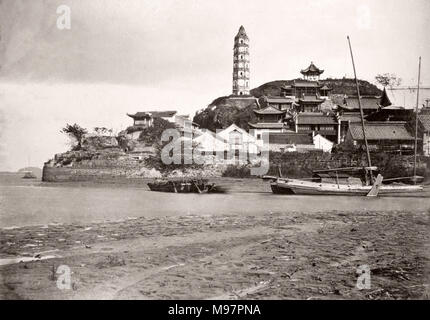 Vintage 19th century photograph China c.1880s - Chinese architecture ...