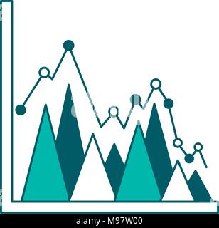 Triangle chart with company statistics vector illustration Stock Vector ...