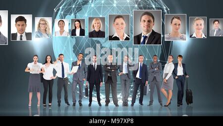 portrait profiles of different people around the world Stock Photo - Alamy