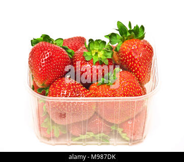 fresh strawberries in plastic package Stock Photo - Alamy