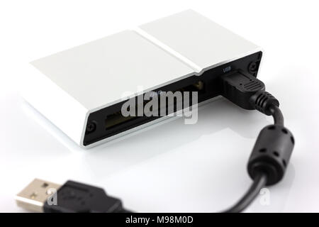 Card readers isolate on white background Stock Photo - Alamy