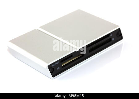Card readers isolate on white background Stock Photo - Alamy