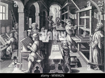 MEDIEVAL PRINTING PRESS Stock Photo: 49464207 - Alamy