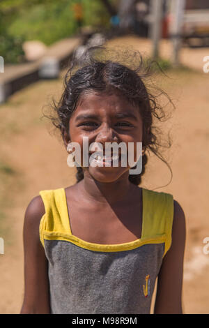 Unidentified girl from Matara, Sri Lanka Stock Photo - Alamy