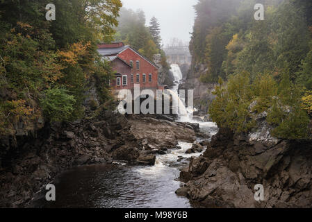 Water mill on the Magaguadavic River, St George, New Brunswick Stock ...