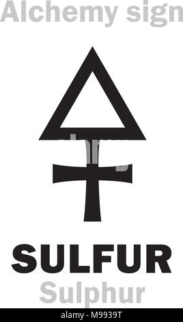 Alchemy Symbol - Sulfur Stock Photo - Alamy