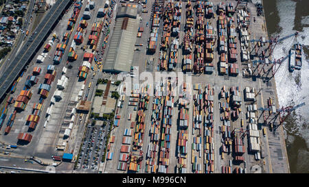Exolgan Container Terminal, Dock Sud, Buenos Aires, Argentina Stock ...