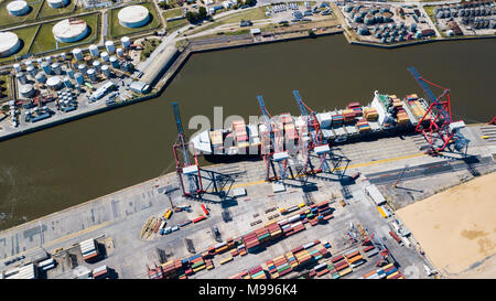 Exolgan Container Terminal, Dock Sud, Buenos Aires, Argentina Stock ...