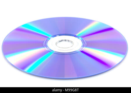 DVD disk isolate on white background Stock Photo - Alamy