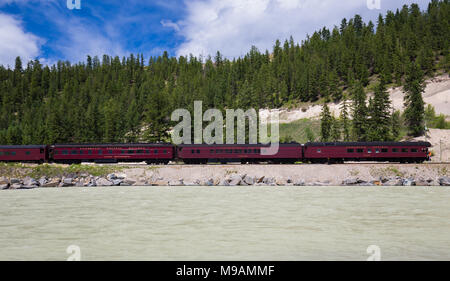 Revelstoke, British Columbia, Canada - June 2017 : Freight train of the ...