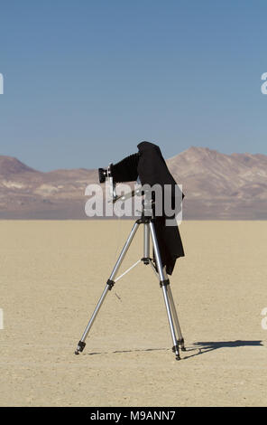 The Black Rock Desert Playa, a large, dry lakebed located in Nevada, is ...