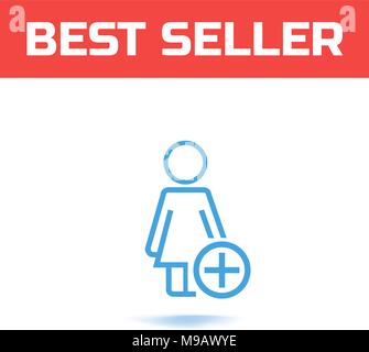 Add User Vector Icon Sign Icon Vector Illustration For Personal And ...