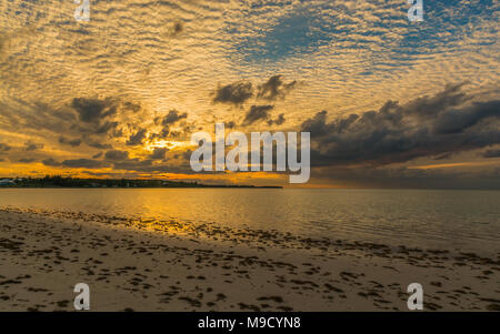 Bahamian Beach Sunset featuring high contrast sky with beautiful ...