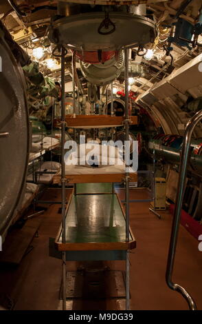 Interior of the submarine compartment Stock Photo - Alamy