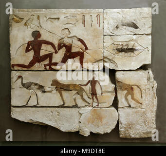 Egypt. Tomb of Nefermaat and Atet. Chapel of Atet, Relief's fragment ...