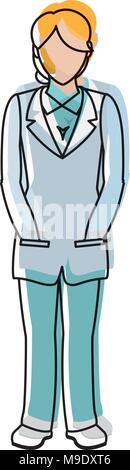 moved color woman doctor with faceless and hairstyle design Stock ...