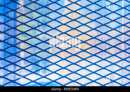 Dark blue Metal Mesh Texture closeup shot Stock Photo - Alamy