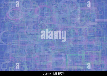 Abstract embossed, soft blend & random circle, square, rectangle ...