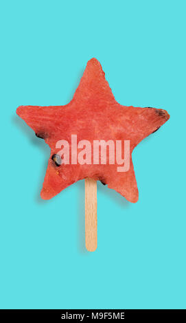 Watermelon star shape popsicle, sreative party food Stock Photo - Alamy
