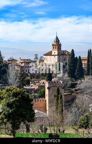 La Alhambra, view of the outer area Stock Photo - Alamy