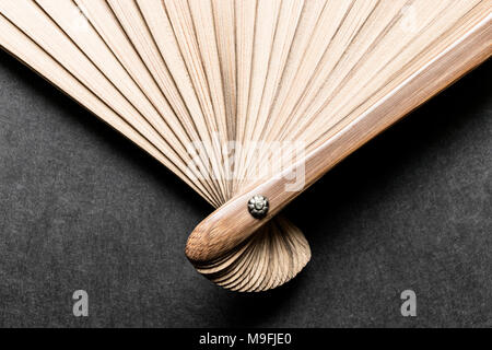 Background of evenly expanded wooden fan flasks Stock Photo - Alamy