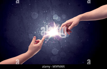 Two hands, almost touching each other Stock Photo - Alamy