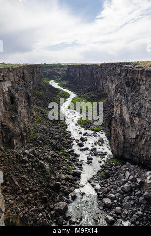 View of the Malad River and Malad River Gorge near where interstate 84 ...