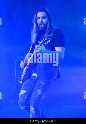 Chris Traynor of rock band Bush performs live on the main stage at ...