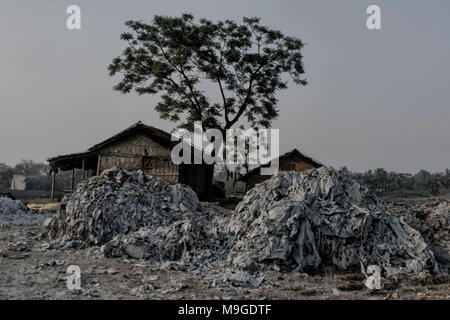 March 17, 2018 - Kolkata, west bengal, India - Tannery, the integrated ...
