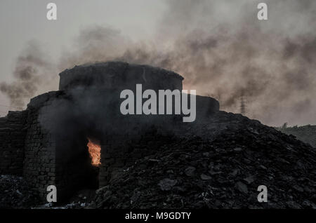March 17, 2018 - Kolkata, west bengal, India - Tannery, the integrated ...