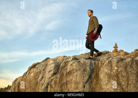 Tourist exploring new location Stock Photo - Alamy