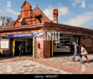Southfields Underground Station London England UK Stock Photo - Alamy