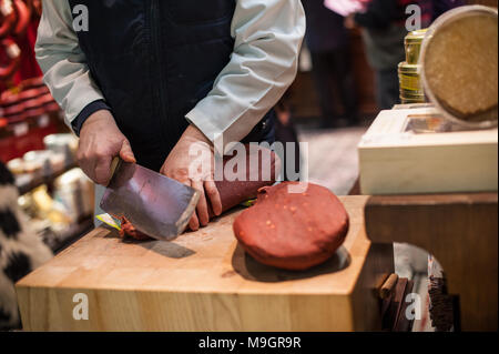 Basturma Cured Meat at the Food Market or Shuka in Vanadzor Armenia ...