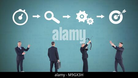 3d mechanic thinking, illustration with isolated white background Stock ...