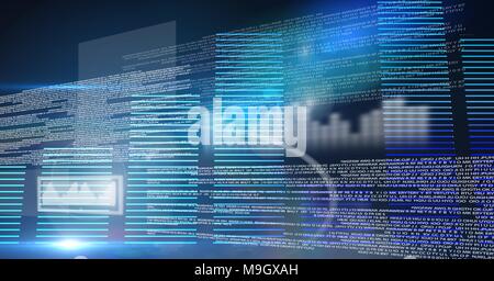 Digital technology glowing interface Stock Photo - Alamy