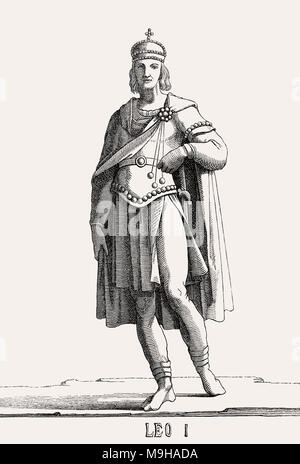 Roman Emperor Leo I, 401-474. Flavius Valerius Leo Augustus, Leo the ...