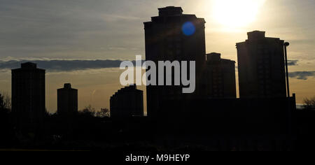 Tower blocks of Motherwell, North Lanarkshire, Scotland Stock Photo - Alamy