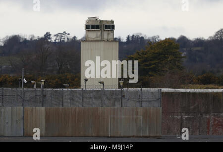 A stock picture of watch towers on the remnants of the former H Block ...