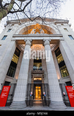 England, London, The Strand, Bush House, Kings College Stock Photo - Alamy