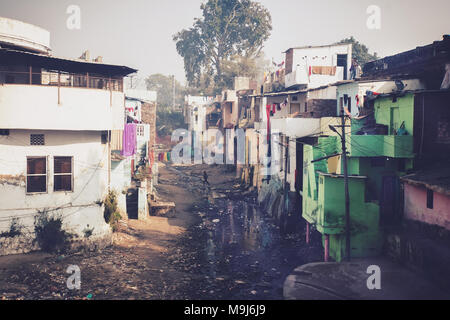 Apartment block in the Indian area of Bur Dubai, Dubai, United Arab ...
