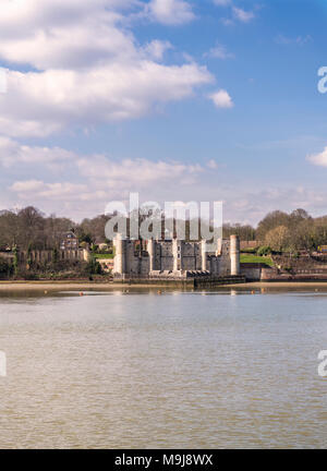 Upnor Castle, a 16th century Elizabethan artillery fort by the River ...