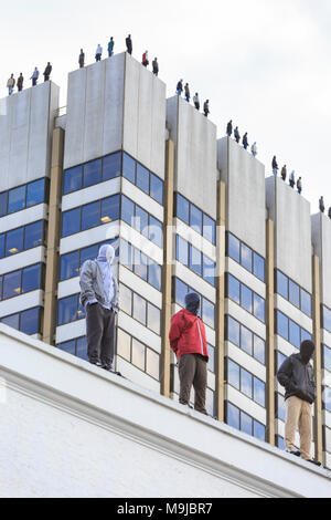 ITV HQ, London, 26th Mar 2018. The Project 84 installation features 84 ...
