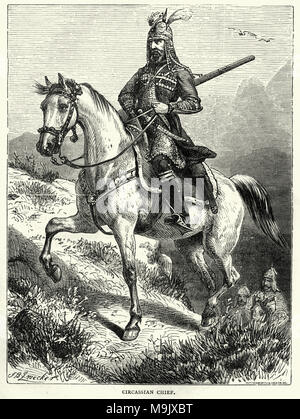 Circassian warrior. Northwest Caucasian ethnic group native to ...