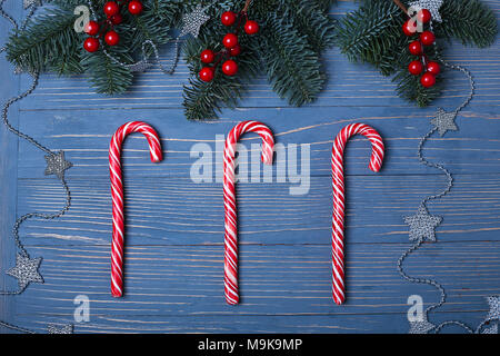 Christmas candy and treats on the table Stock Photo - Alamy