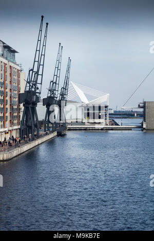 Excel waterfront exhibition centre in Londons docklands Stock Photo - Alamy