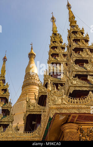 Yangon Myanmar March 25, 2018 Shwedagon Pagoda Stock Photo - Alamy
