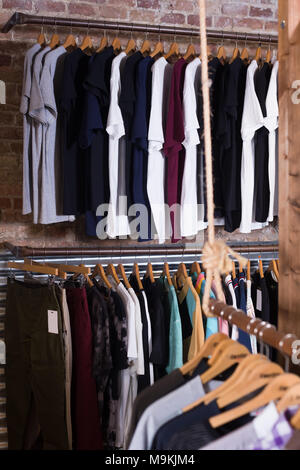 image of different colored jumper in the modern shopping centre Stock ...