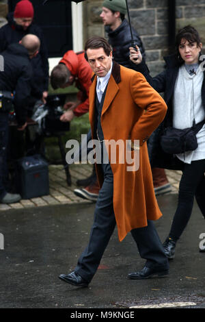 Hugh Grant filming 'A Very English Scandal' based on the life of the ...