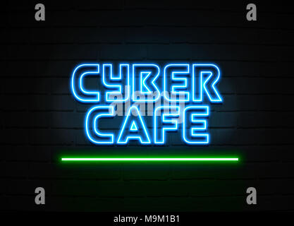 Sign Cyber Cafe Stock Photo - Alamy